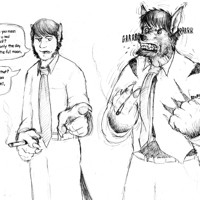 Trevor the Cool Werewolf by Sergio P. Wolf - Transfur