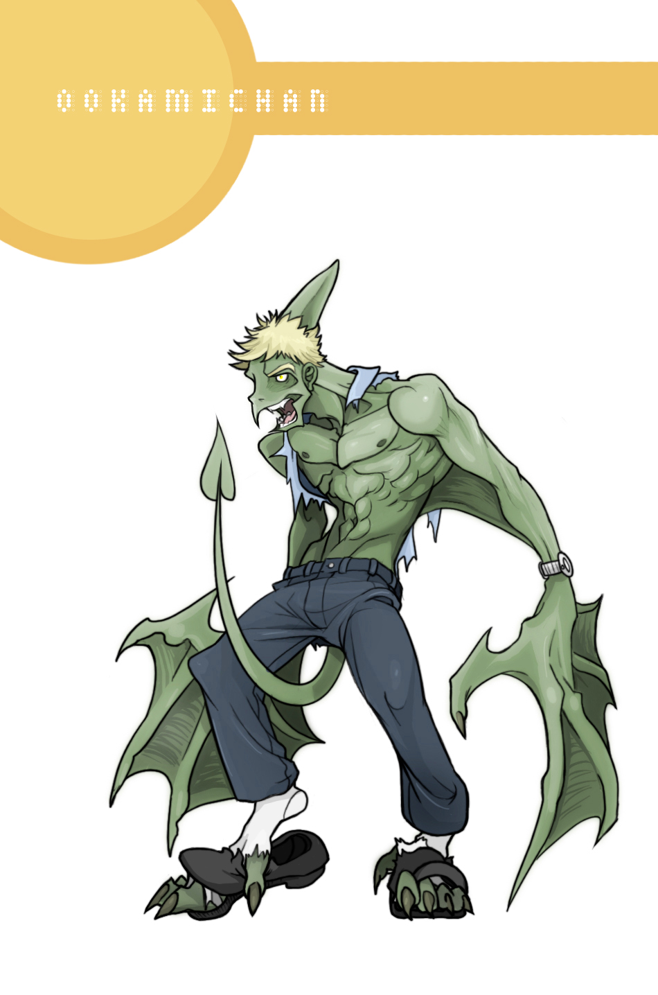 pterodactyl by Ookamichan - Transfur