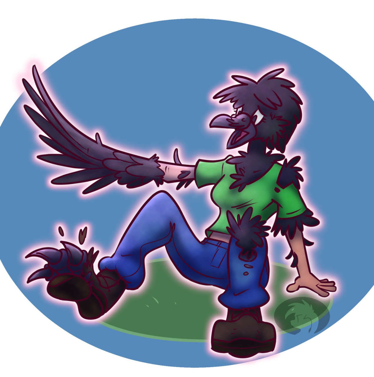 Raven TF TG Tomek by Trevor_Fox - Transfur
